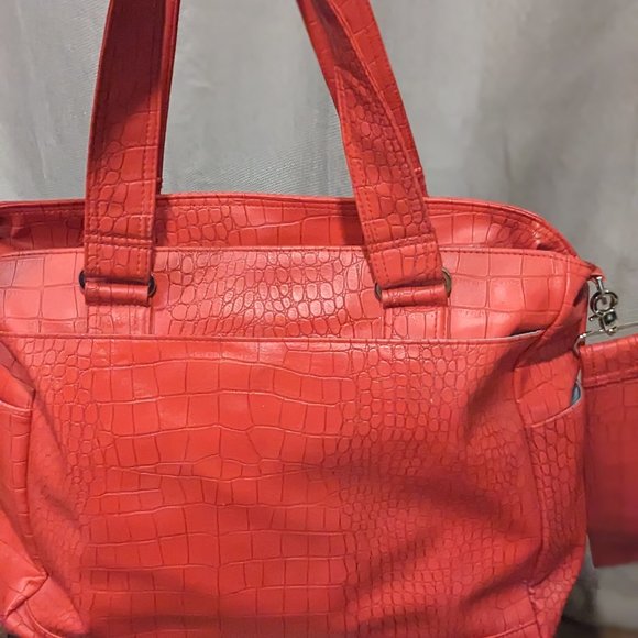 Think Geek | Bags | Rare Thinkgeek 26 Red Dragon Scale Vegan Leather ...